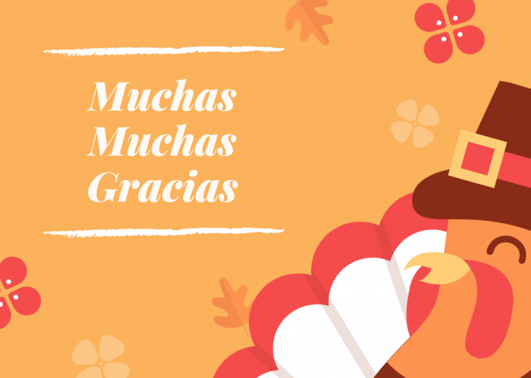 Giving Thanks and FREE Thank You Cards in Spanish